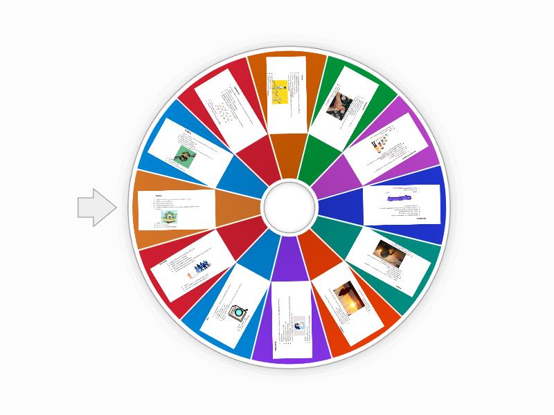 Vocabulary Wheel - Spin the wheel