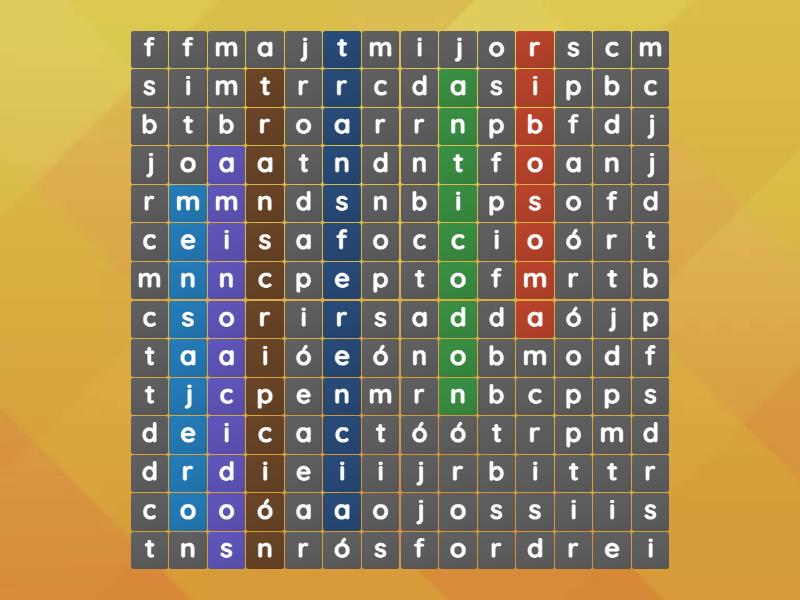 SOPA DE LETRAS SINTESIS DE PROTEINAS - Sopa de lletres