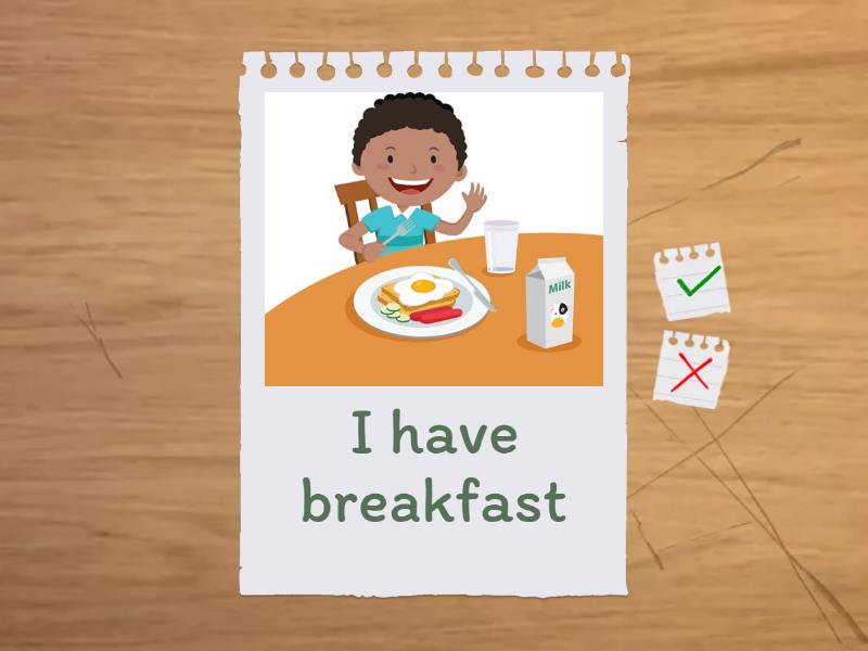 Morning routine - Flash cards