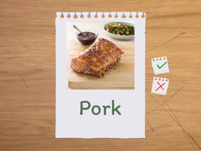 A1_food_L1_meat - Flash cards