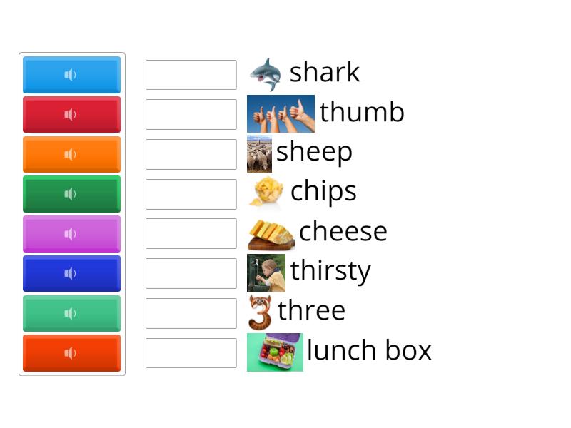 Hang out 2 - Unit 3: Phonics - Match up