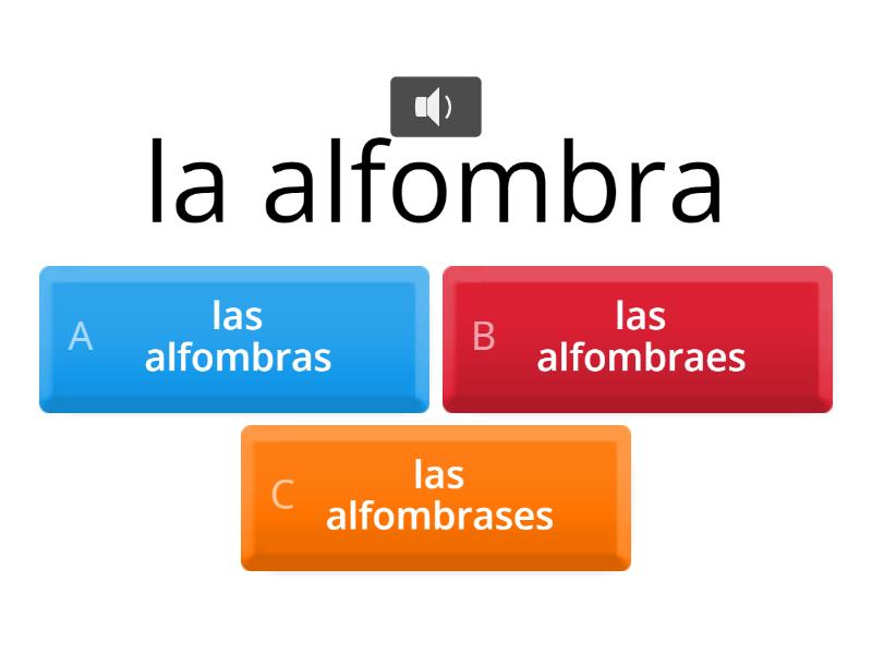 L2, ámbito 1 名詞單複數 - Quiz