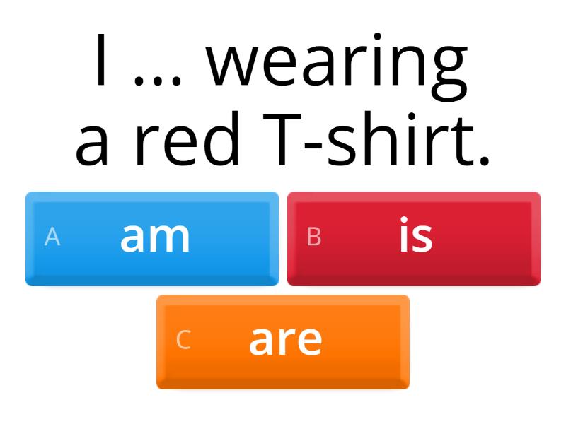 EOW 1 - Unit 5 - Grammar: am/is/are - Cuestionario