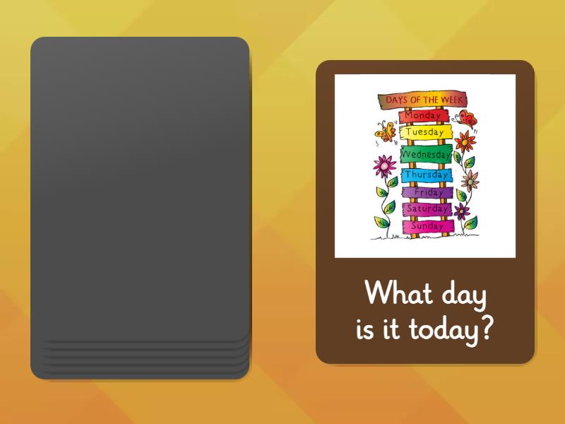 Warm up - Speaking cards