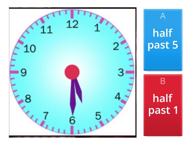 KG 3A Half Past - Quiz