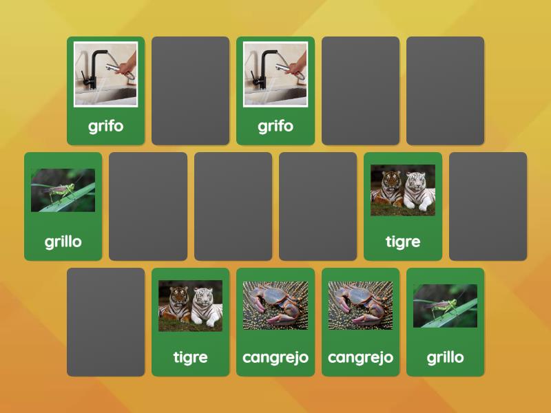 Encontrando las parejas - GR/GL - Matching pairs