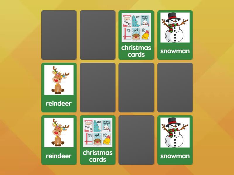 Memory Game Christmas - Matching pairs