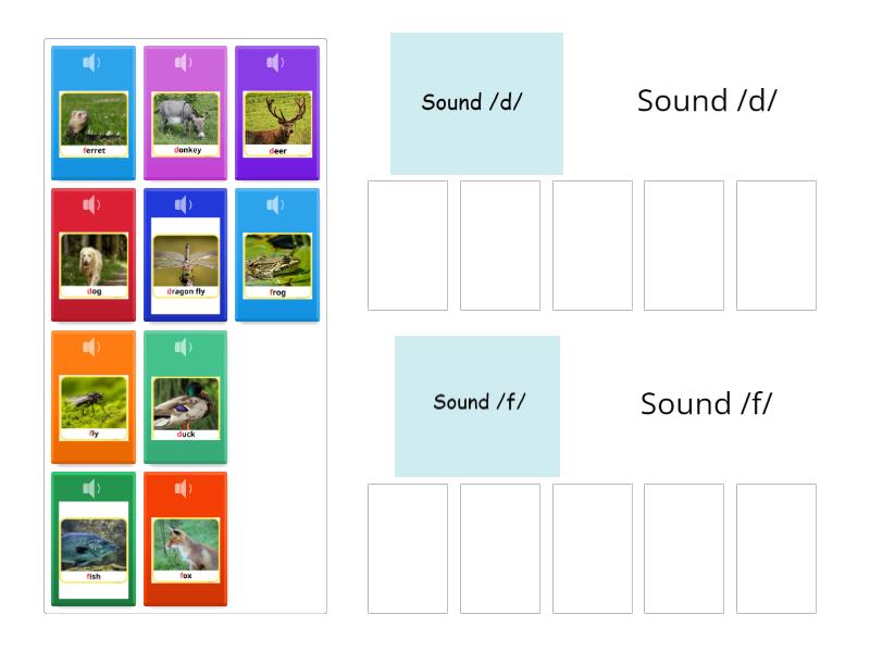 Sort the sounds - Group sort