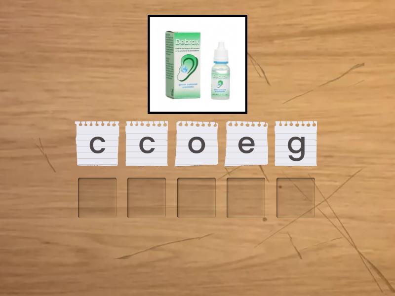 L6-3 Farmaci e cure - Anagram