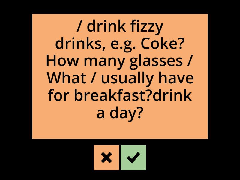 Present Simple - Flash cards