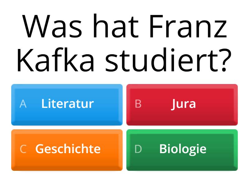 Franz Kafka - Quiz