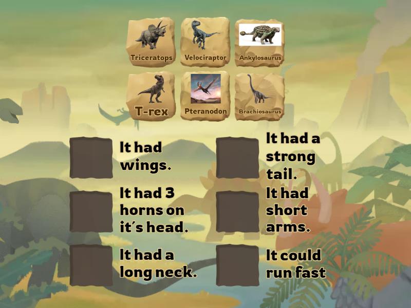 Dinosaurs - Match up
