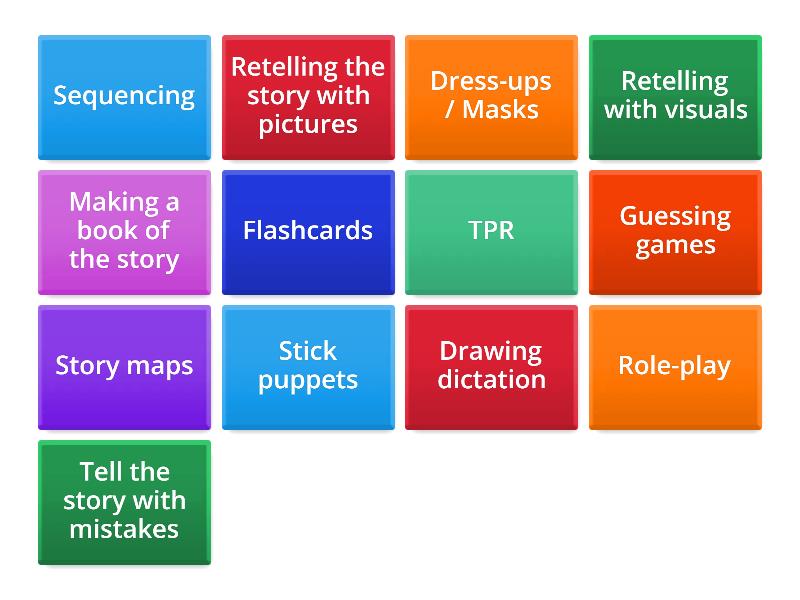 Imitation activities - Flip tiles