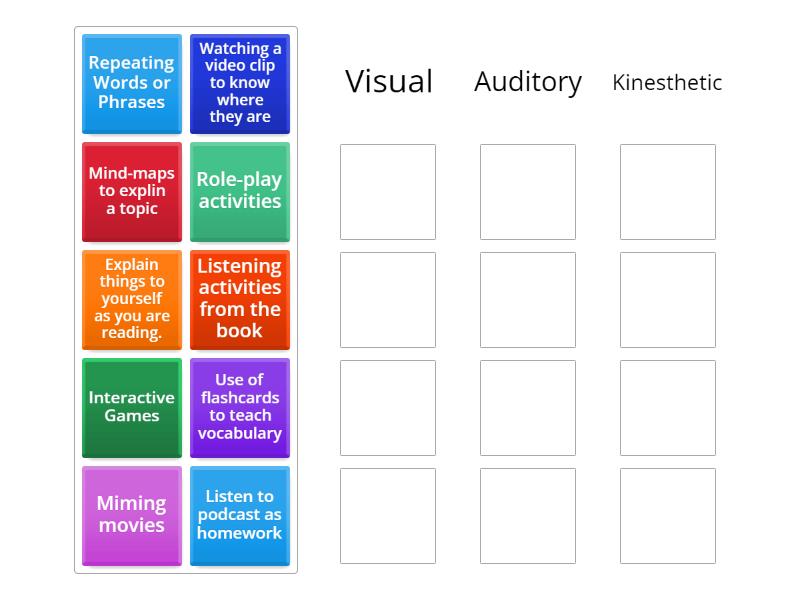07. Learning styles - Group sort