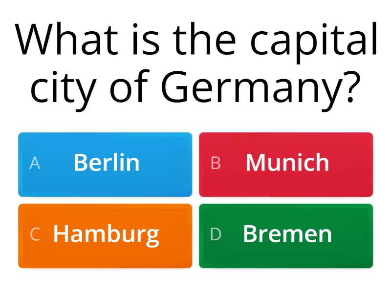 German language 1 - Quiz