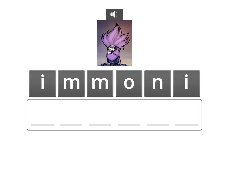 Vocabulary practice Starters Class 1-2 - Anagram