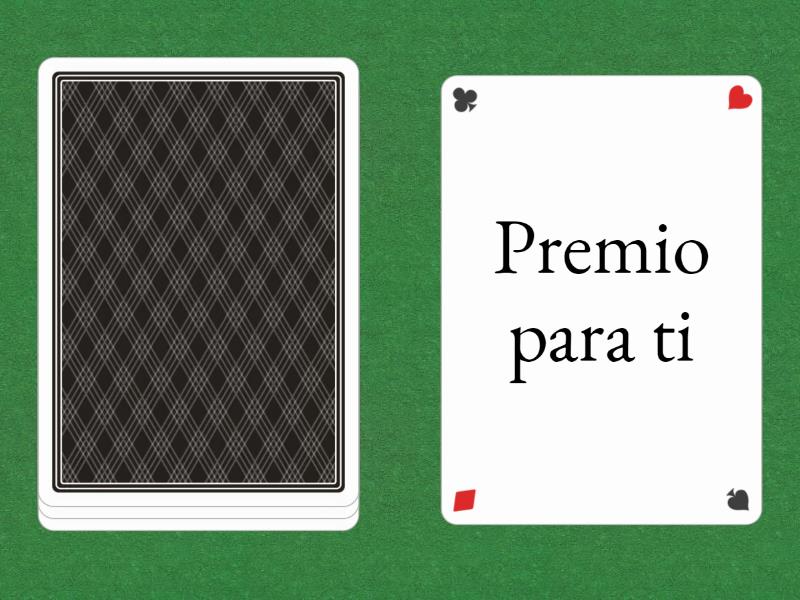 Elige una carta - Cartas al azar