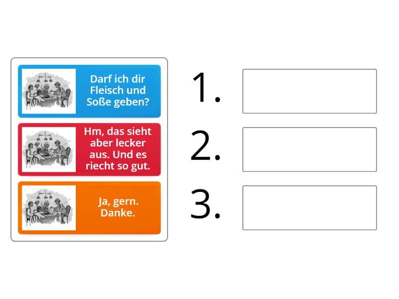 Schritte 3, Lektion 3, C3; Teil 2 - Die richtige Reihenfolge