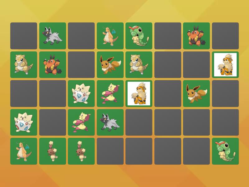 Pokemon - Matching pairs