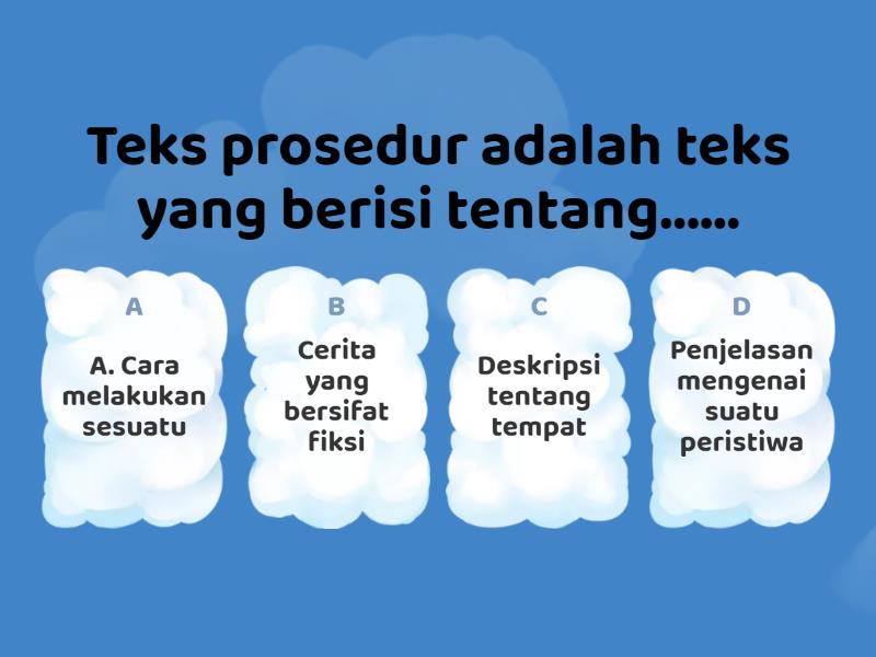 Teks Prosedur - Quiz