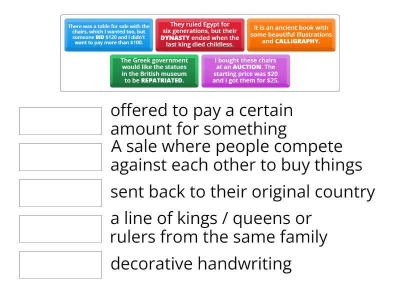 Collecting the past - Match up