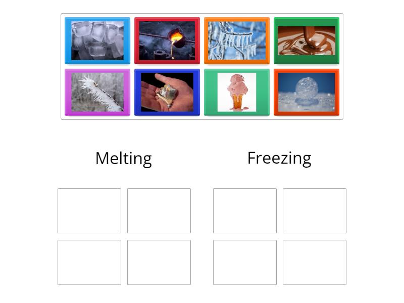 Melting or Freezing - Group sort