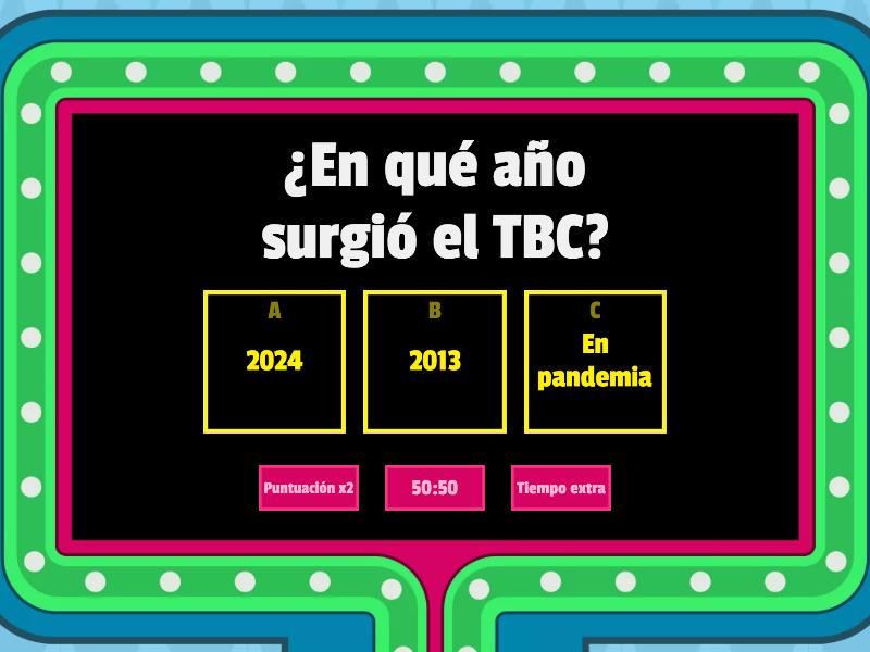 100 Alumnos dijeron del TBC - Gameshow quiz