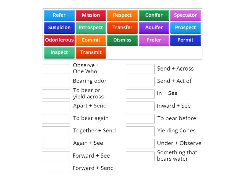 Morpheme Magic Progress Monitoring #4 - Match up