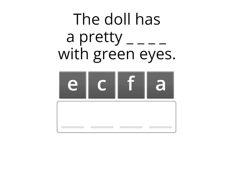 Body parts - Anagram