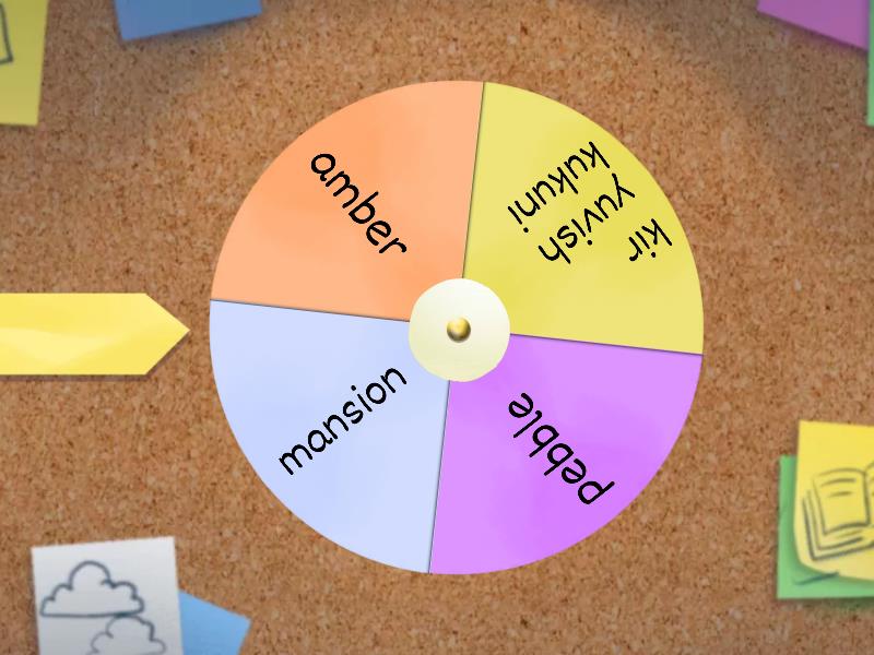 english vocabulary - Spin the wheel