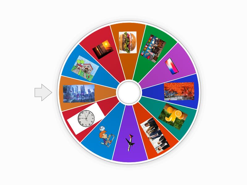 Crea una frase - Spin the wheel