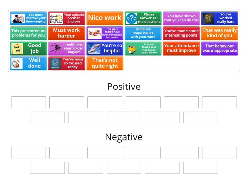 Positive or Negative Feedback? - Group sort