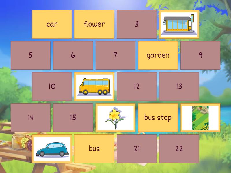 PU1 U6 Vehicles and places - Matching pairs
