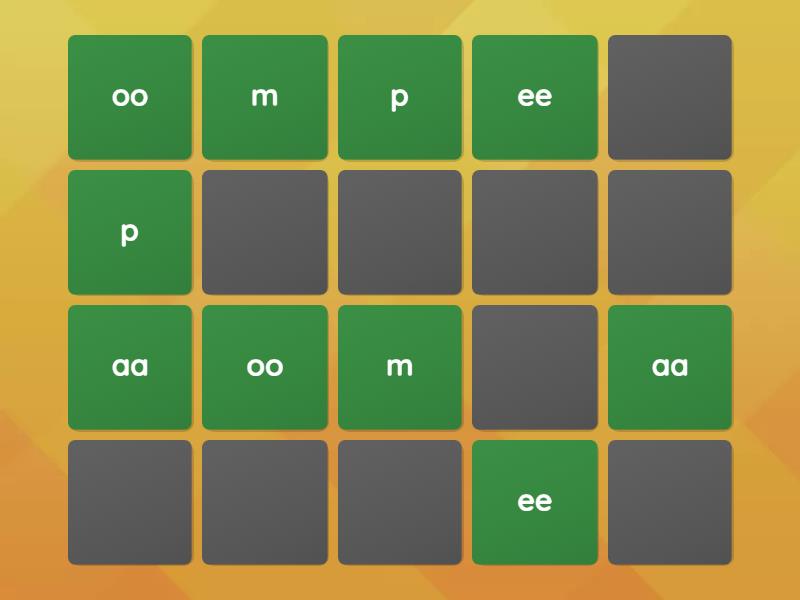 Lettermemory - Matching pairs