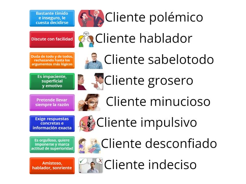 TIPOS DE CLIENTES - Match up