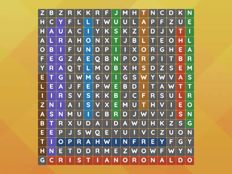 Famous Person - Wordsearch