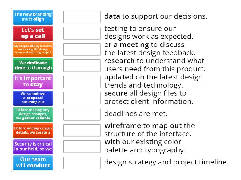 Sasha design homework 22/04/2024 - Une las parejas