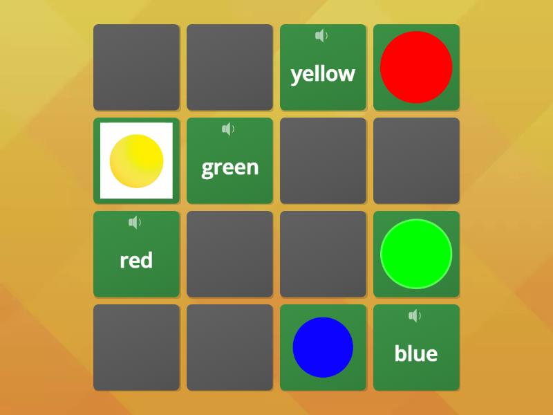 Grade5W - Colors צבעים - Matching pairs