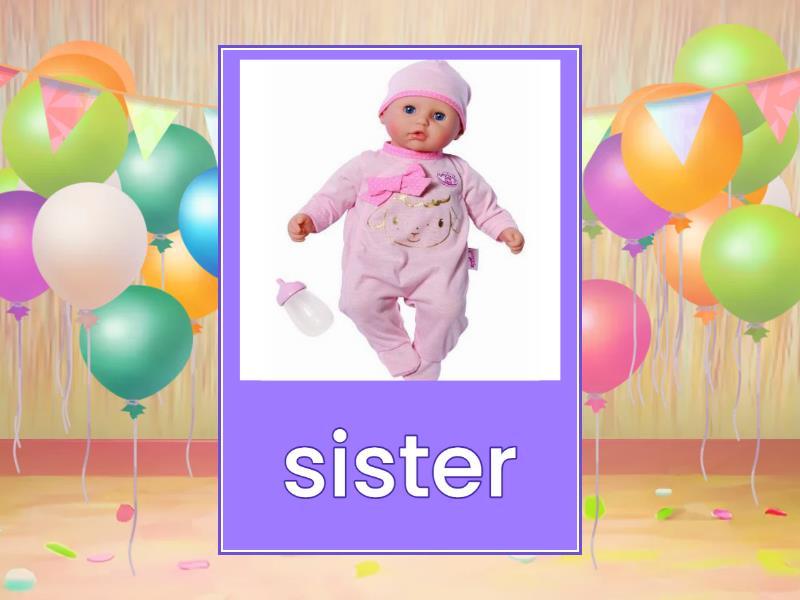 sister's doll - Flash cards