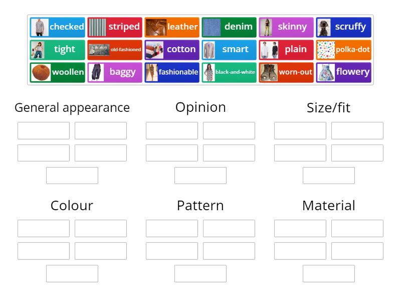 Wider world 4, unit 3 - Group sort