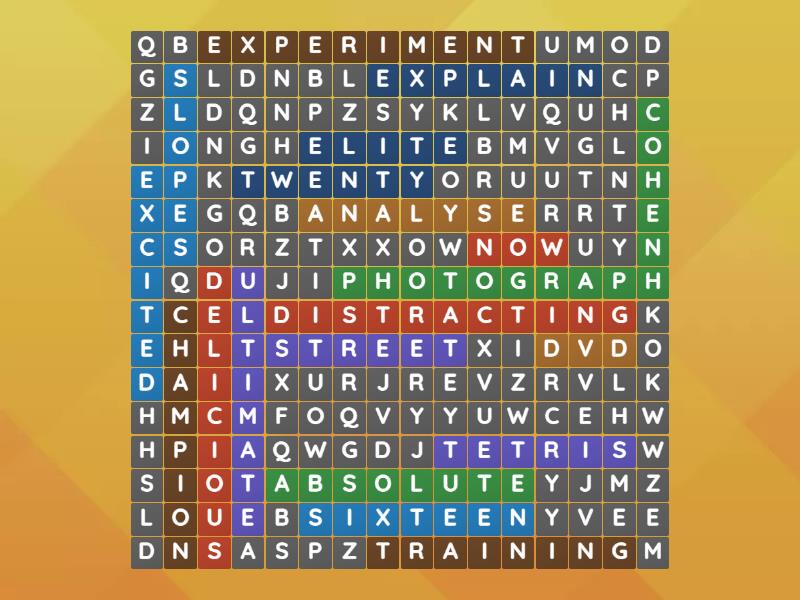 words everywhere - Wordsearch