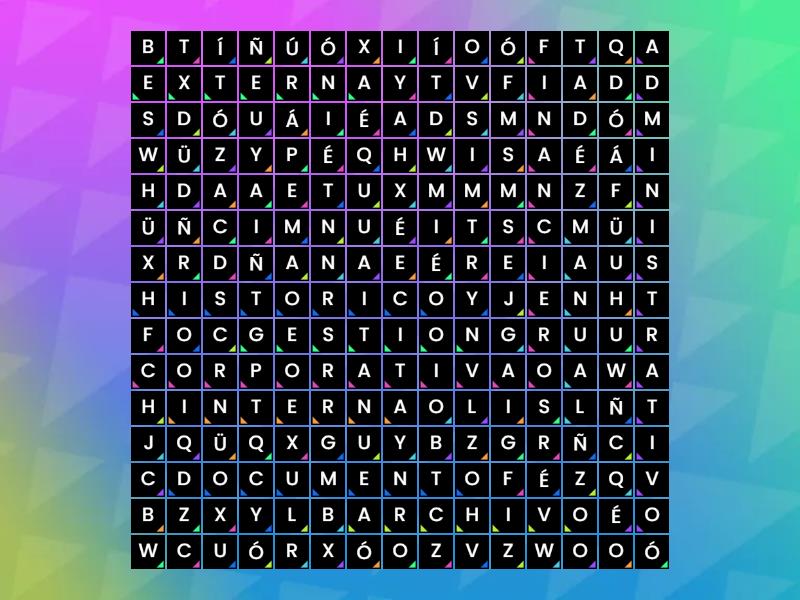 Gestión Documental - Wordsearch