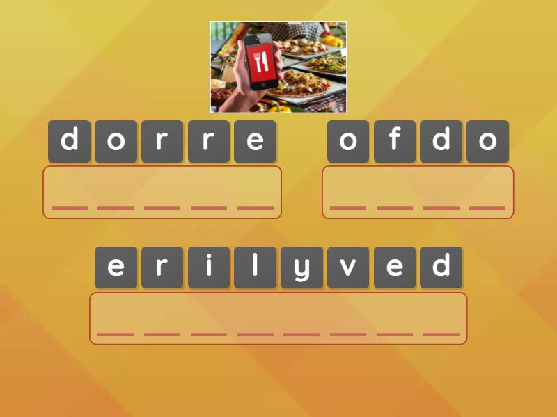 actions in the kitchen - Anagram