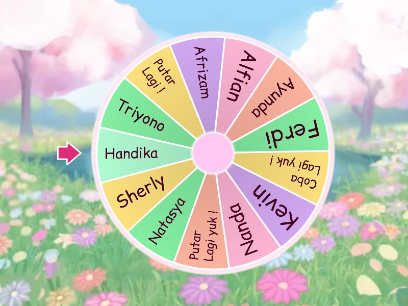 Siapa yang maju ke depan kelas ? - Random wheel