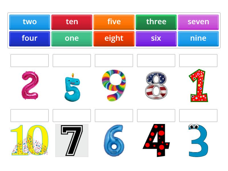Grade 1 "Numbers" - Match up