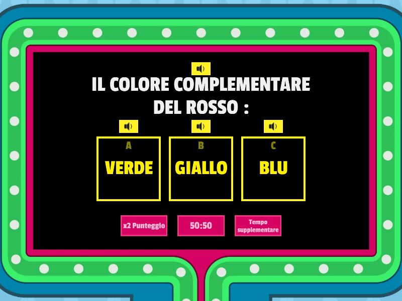 i colori complementari - Gameshow quiz