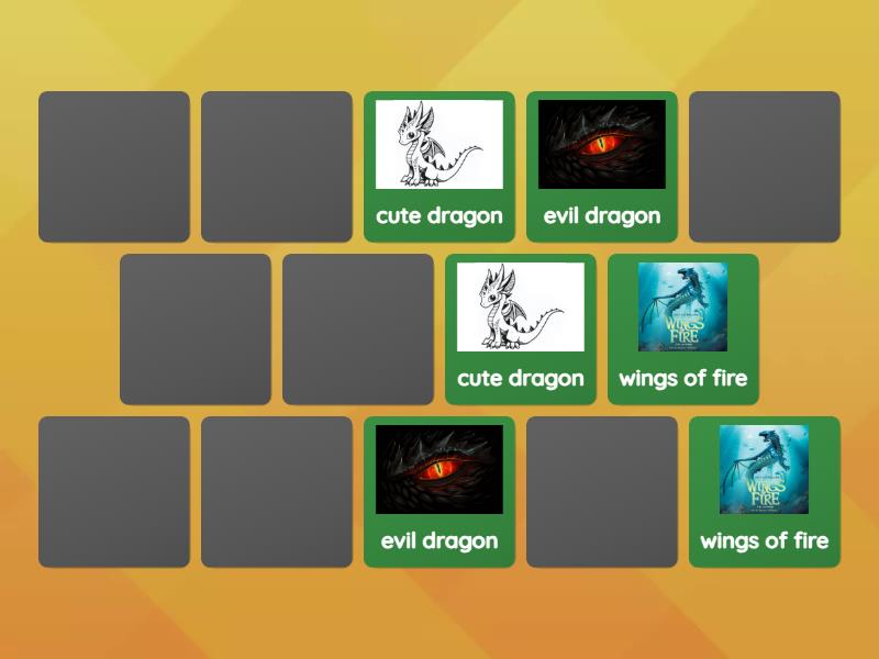 Dragons - Matching pairs