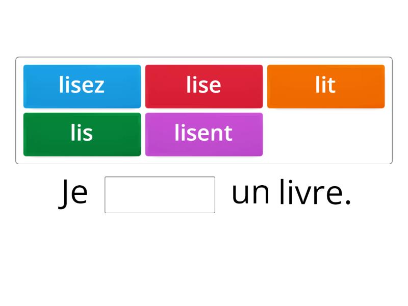 lire/écrire/dire - complétez les phrases - Missing word