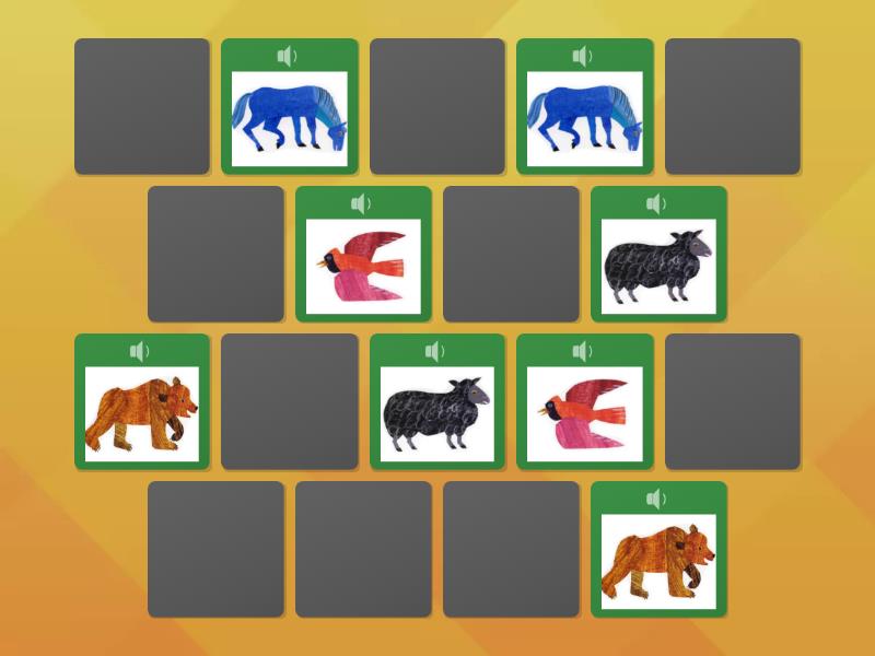 Match Brown bear pairs - Matching pairs