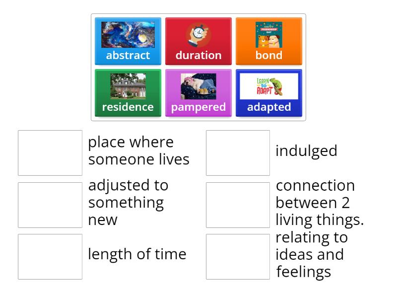 Unit 11 - Vocabulary - Match up